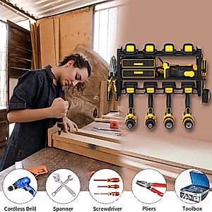 Wall Mounted Power Tool Organizer Electric Drill Tool Holder Cordless Drill Shelf Support for Tool Storage Drill Storage
