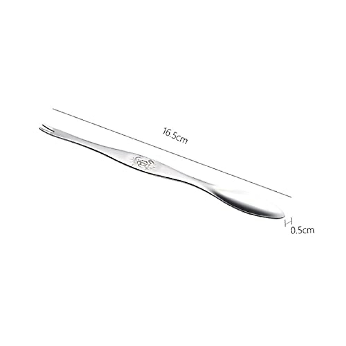 Housoutil 6pcs 304 Nutcracker Tool Stainless Steel Spoon Metal Cooking Spoon Crab Tool Set Crab Leg Tools Lobster Tools Crab Fork Crab Eatting Tool Seafood Needle Peeling Machine Seafood Aub