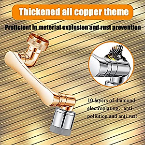 1080 Swivel faucet extension. Sink faucet spray accessory. Faucet extension for bathroom sink. Kitchen faucet spray. Dual gear mode can be adjusted freely