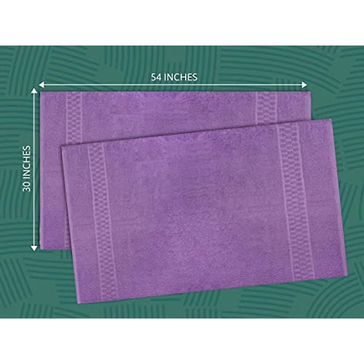 ZUPERIA 7-Pack Bath Towels - 30" x 54" - Ultra Soft 100% Cotton Large Bath Towels- Highly Absorbent for Bathroom, Pool, Gym, Spa, and Hotel Use (Colors Vareity)