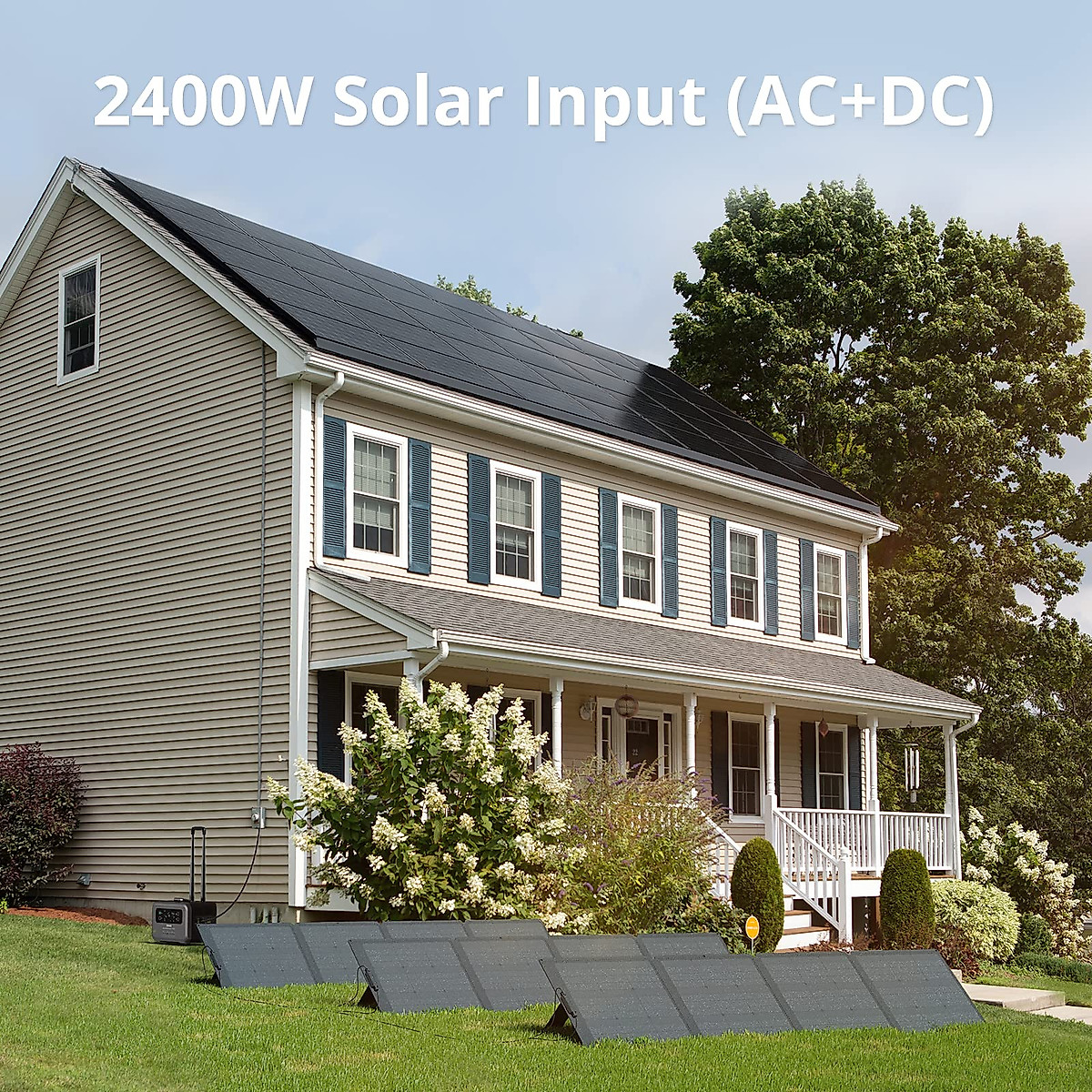 Zendure Portable Power Station SuperBase Pro 2000,2096Wh with 6 x 2000W AC Outlets, 1.5H Fully Charged, UPS Battery Backup for Power Outages, Home Use, Camping, Emergency, RV, Outdoors