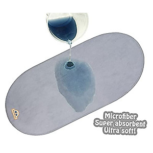 BlueSnail Soft and Comfortable Waterproof Changing pad Liner Portable Coral Fleece Diaper pad Liner (Gray)