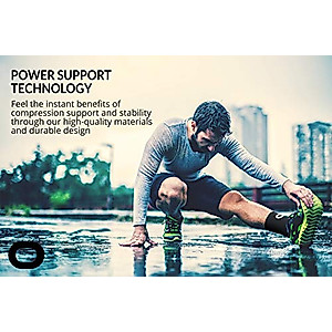 Ankle Brace Compression Sleeve for Men & Women (1 Pair) - Best Ankle Support Foot Braces for Pain Relief, Injury Recovery, Swelling, Sprain, Achilles Tendon Support, Plantar Fasciitis Socks