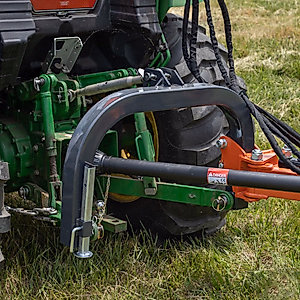 Titan Attachments 3 Point 65" Offset Flail Ditch Bank Mower for Cat 1 Tractors, 30-50HP, Hydraulic Offset and Tilt