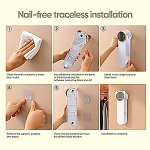 2023 New Cartoon Hanger Organizer, Multifunctional Clothes Hanger Hook Wall Mounted Storage Rack, Clothes Hanger Storage Tool Large Capacity ​Telescopic Storage Hook for Home Garments Hangers (White)