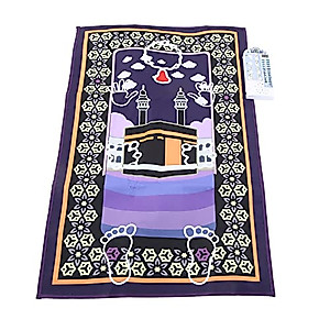 Muslim Prayer Rug Electronic Prayer Mat Touch Sensitive Muslim Praying Carpet with Prompt Songs Interactive Prayer Rug Mat for Kids Men Women Portable & Travel Praying Rug Ramadan & Islamic Gifts