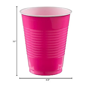 CUP 18OZ PL HI CT BRIGHT PINK (20/20)