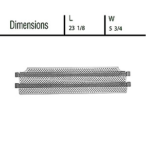 Damile Stainless Steel Grill Heat Plates Heat Shield Burner Cover, BBQ Gas Grill Replacement Parts for Viking VGBQ 30 in T Series, VGBQ 41 in T Series, VGBQ 53 in T Series, VGBQ30, VGBQ41, VGBQ53