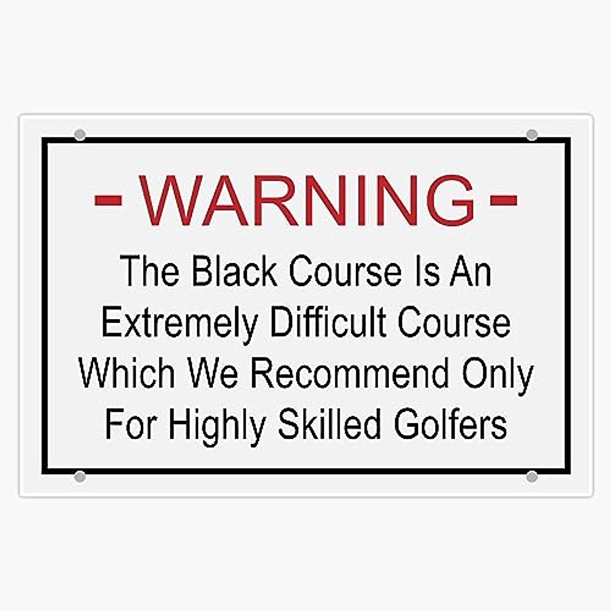 Bethpage Black Warning Sign Vinyl Sticker Waterproof Bumper Sticker Laptop Window 5"