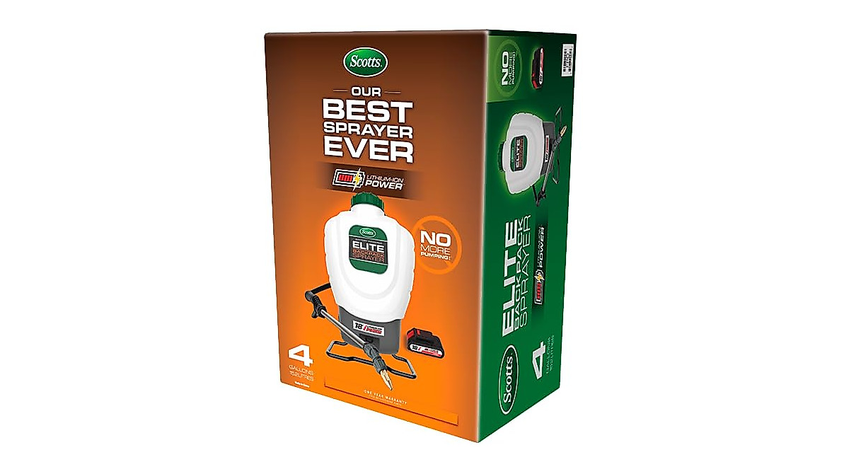 Scotts Elite 18V Lithium-Ion Backpack Sprayer for Lawn & Garden