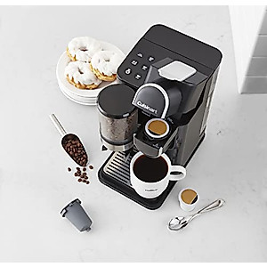 Cuisinart Single Serve Coffee Maker + Coffee Grinder, 48-Ounce Removable Reservoir, Black DGB-2