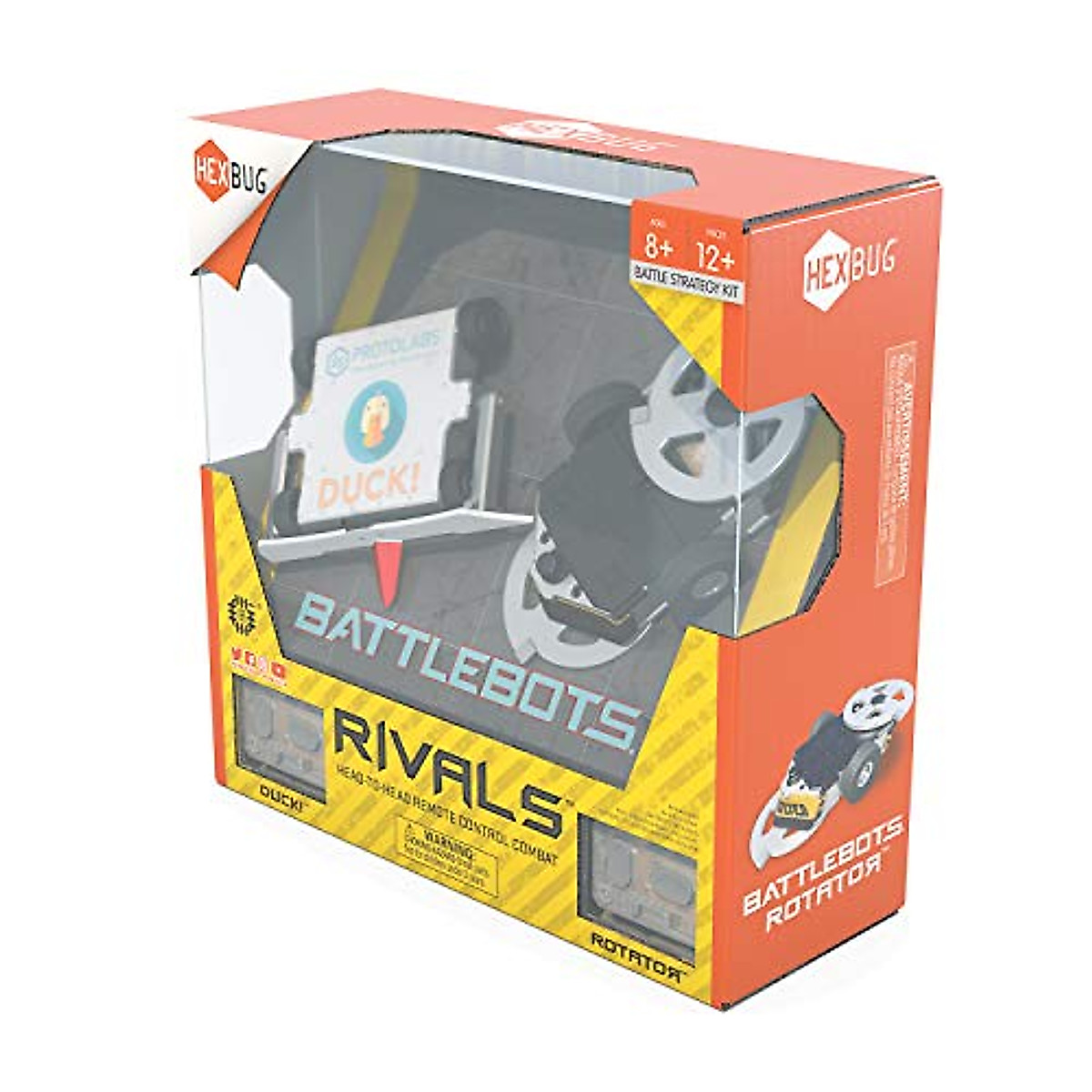 HEXBUG BattleBots Rivals 5.0 (Rotator and Duck!) Toys for Kids - Fun Battle Bot Hex Bugs - Remote Controlled Robot Toy - Batteries Included - Ages 8 and up
