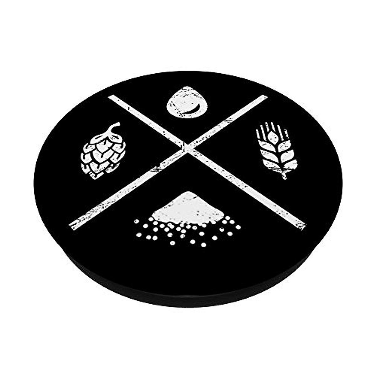 Water, Barley, Hops, & Yeast Homebrew Beer Brewing PopSockets PopGrip: Swappable Grip for Phones & Tablets