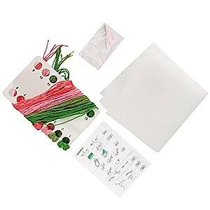 Needle Thread Set, Cotton Canvas Needle Thread Kit, Cotton Canvas Material The Surface is Glossy, for Most People of The Right Age