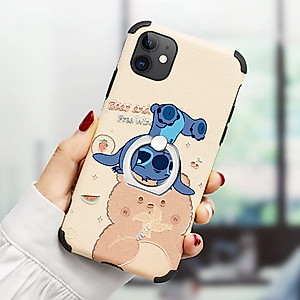 ZOSTLAND 3Pack Naughty Funny Blue Alien ET Handstand Alien Phone Ring Universal 360°Adjustable Phone Case Finger Grip Stand Holder Desk Stent Mount Car Compatible with iPhone15 14 13 12 MAX Plus iPad