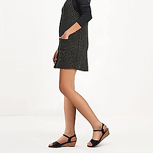 SHIBEVER Women Wedge Comfortable Sandals: Platform Dressy Walking Sandals Black Summer Fashion Casual Wedding Sandal size 8