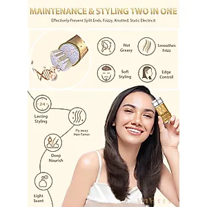 Hair Wax Stick, 2PCS - Wax Stick For Hair Slick Back Stick For Hair Fly Away & Edge Frizz, Easy to Absorb & No White Chips & No-Greasy & Frizz Hair