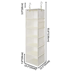 GRANNY SAYS Bundle of 1-Pack Shelf Organizer for Closet & 1-Pack Closet Hanging Storage Shelves