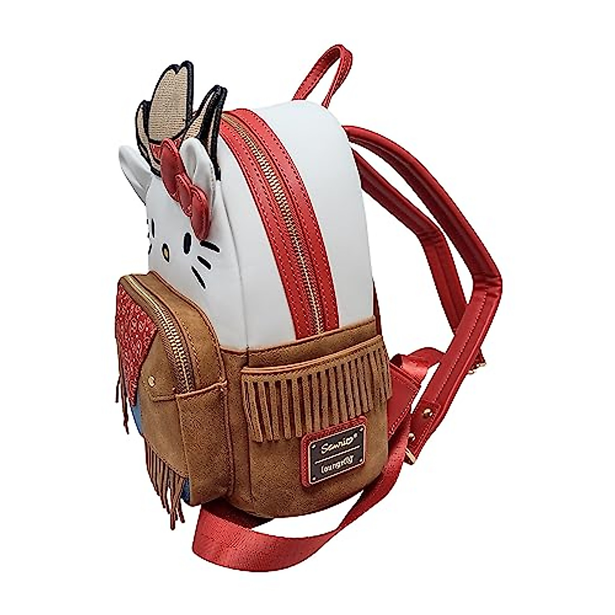 Loungefly Sanrio Hello Kitty Western Cosplay Womens Double Strap Shoulder Bag Purse