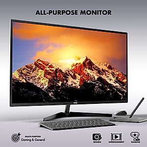 Viotek 32-inch 1440p 75Hz IPS Monitor with 10-bit Color - for Gaming, Design, Entertainment via HDMI/DP/Mini-DP/VGA