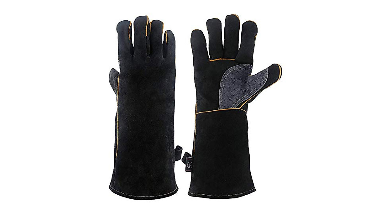 KIM YUAN Heat Resistant Gloves: Welding, BBQ & Fireplace