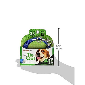 Boss Pet Products Tie Out Dog Medium 15 Foot Pdq