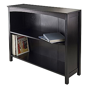 Winsome Terrace Storage Shelf 3-Tier Wide in Espresso, 37-Inch