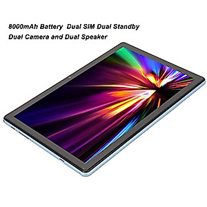 10 Inch Tablet, 4G Call Tablet US Plug 100-240V 2.4G 5G WiFi for Android11 for Reading (US Plug)