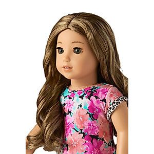 American Girl Truly Me 18-inch Doll #118 with Hazel Eyes, Caramel Hair w/Highlights, Light Skin, T-shirt Dress, For Ages 6+