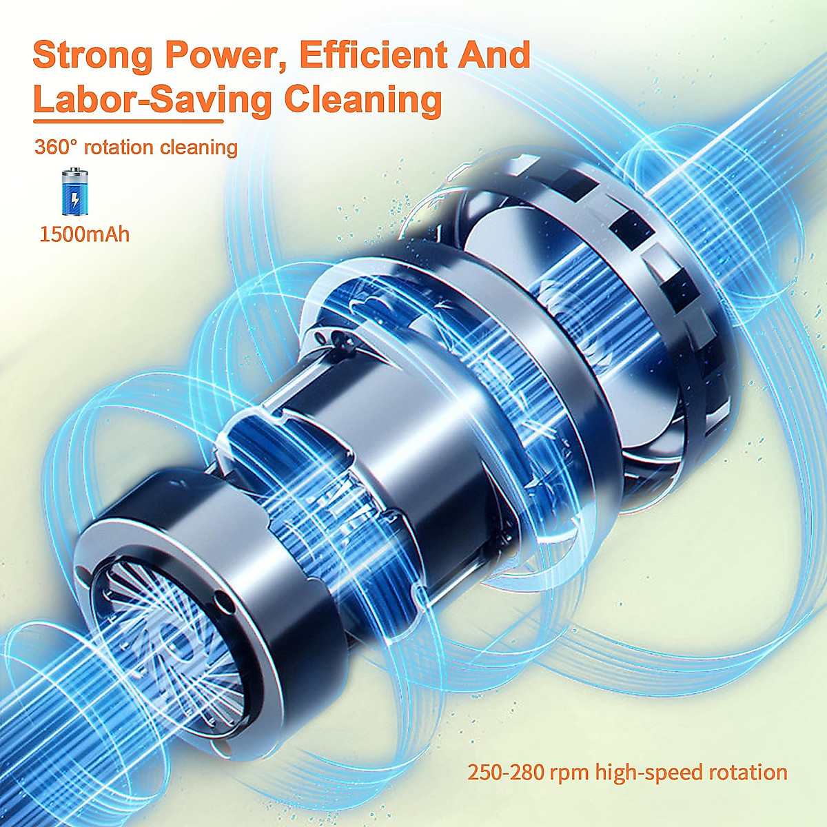 Augensterm Electric Bottle Brush Set with Electric Bottle Brush Cleaner, 3 Replaceable Baby Bottle Brushes and Extension handle. Silicone bottle brush, Waterproof, Perfect Baby Essentials(Lemon Yellow