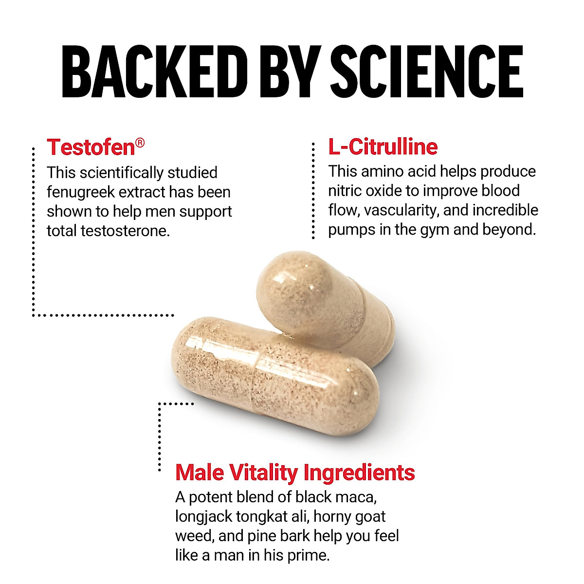 FORCE FACTOR Test X180 Alpha v2 T-Support for Men, T-Supplement to Help Build Strength, Boost Nitric Oxide, and Support Daily Performance, 120 Tablets