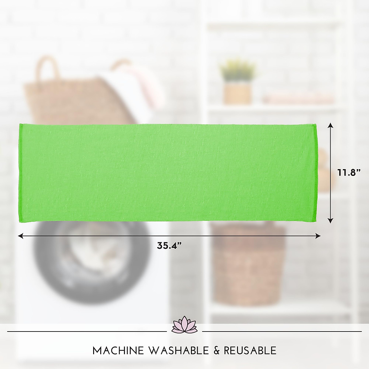 S&T INC. Back Scrubber for Shower, Exfoliating Body Scrubber or Bath Exfoliating Towel for Skin Care, 11.8 Inches x 35.4 Inches, Assorted Pink, 3 Pack