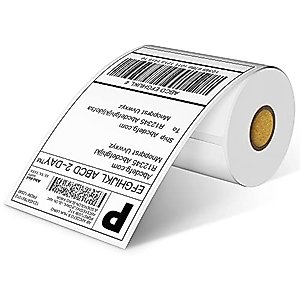 4"x6" Direct Thermal Shipping Label Compatible with Zebra, JADENS, iDPRT SP410, POLONO Perforated Postage Label Paper for MUNBYN, Rollo, Jiose, Permanent Adhesive, Commercial Grade, 200 Labels/Roll