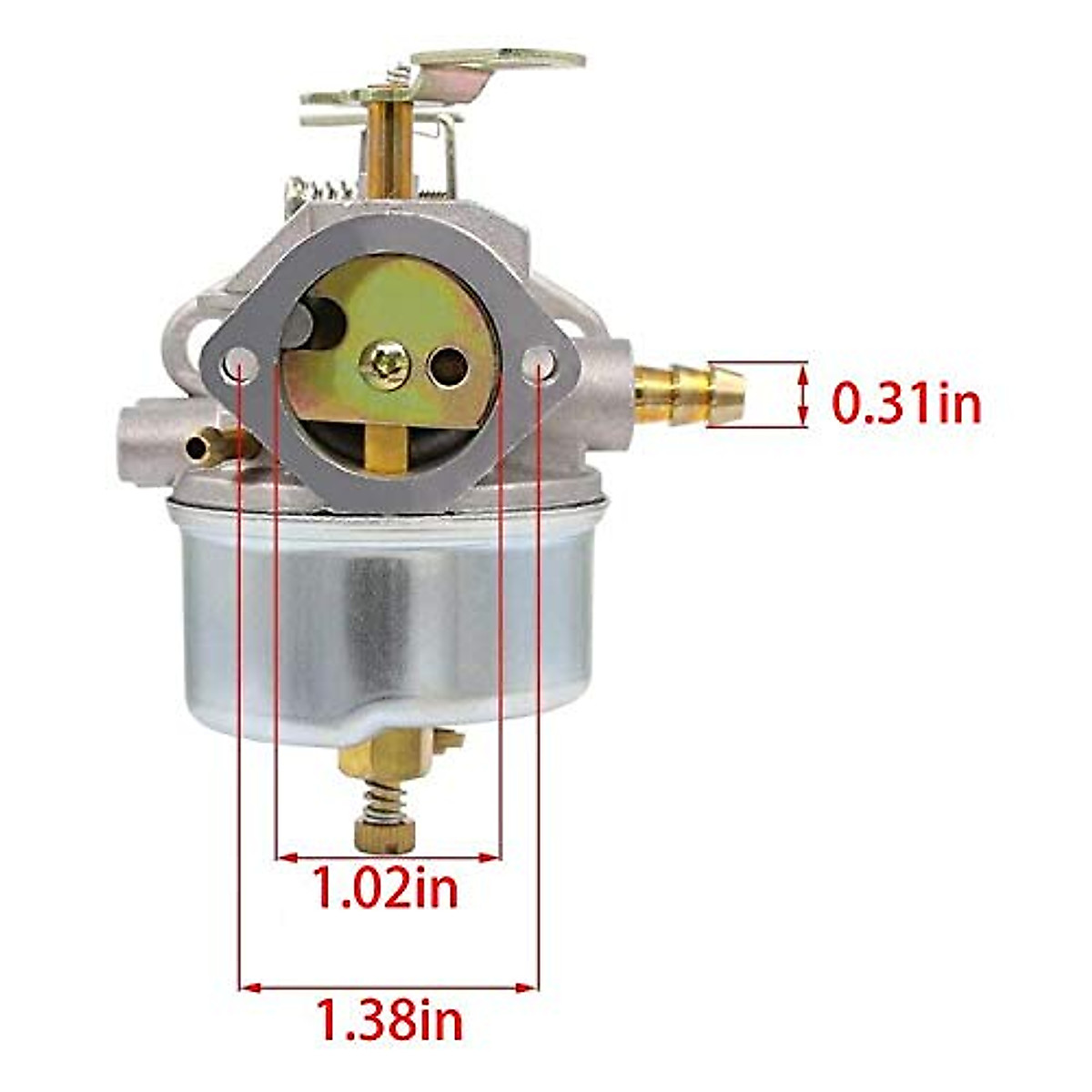 AUTOKAY Adjustable Carburetor for Tecumseh 8HP 9HP 10HP Snowblower Re#640349 640052 640054 640058 640058A