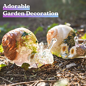 LET'S RESIN Snail Resin Molds Silicone 6inch, Large Resin Animal Molds with Finely Carved Snail Design, 3D Snail Silicone Molds for Resin, Casting Resin, DIY Snail Decoration, Christmas Ornament