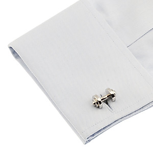 Dumbbell Cufflinks Barbell Weight Lifting Trainer Cross Fit Cuff Links