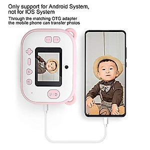 Children Mini Camera, Makes Eyes Less Fatigued 2.4‑Inch IPS Color Screen Kids Digital Camera, Travel Girls for Children Home(Pink)