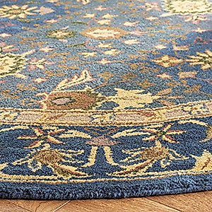 SAFAVIEH Antiquity Collection 6' x 9' Blue AT57A Handmade Traditional Oriental Premium Wool Area Rug