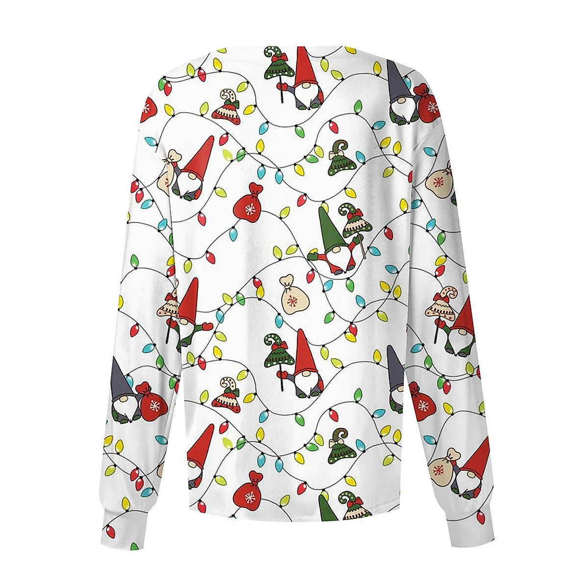 OIOLOYJM Sweatshirt 2023 Nurse Undershirt Long Sleeve Lab Coat Women Cute Jacket Womens Scrub Jacket Cute Jackets Dental Scrubs Halloween Scrub Womens Scrub Jacket Christmas