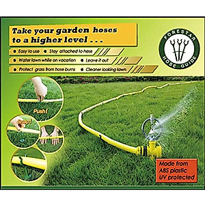 Garden Hose Guide Stake Holder Set of 8 Lawn Hose Support Spike Plant Saver Tool for Garden/Lawn/Yard