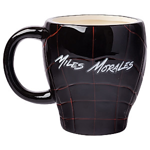 Silver Buffalo Spider-Man Miles Turn 3D Sculpted Ceramic Coffee Mug, 20 Ounces