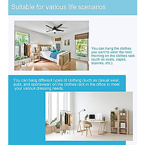 Heekaby Portable Travel Garment Rack, Collapsible Clothing Rack Extra Compact and Lightweight, Folding Clothes Rack for Travel Camping Drying RV Indoor Outdoor