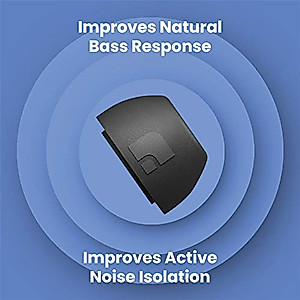 Foam Masters Memory Foam Ear Tips for AirPods Pro 1st & 2nd Gen | 3 Pairs | New Version 4.0 - Black Magic | Comfortable | Secure | Better Noise Cancellation | Replacement Buds (Assorted S/M/L, Black)
