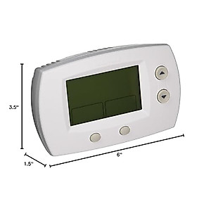Honeywell TH5220D1029 Focuspro 5000 Non-Programmable 2 Heat and 2 Cooling Thermostat, Large Screen, Multicolored