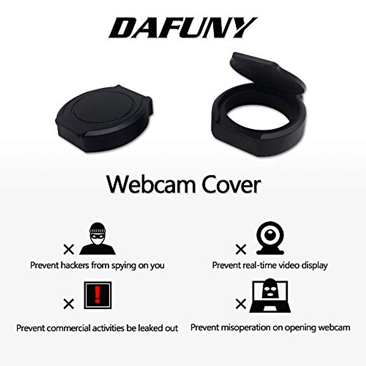 [5 Pack] Webcam Covers, Webcam Privacy Shutter Protects Lens Cap Hood Cover with Strong Adhesive, Protecting Privacy and Security for Logitech HD Pro C920 / C930e / C922 / C922x Pro Stream Webcam