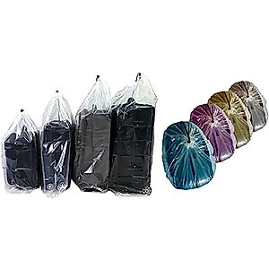 Set of 5 Plastic Storage Bags for Luggage Storage, Pillow Bag, Rug Bag Plastic Drawstring Bags for Suitcase Storage, Attic Storage Bags. Quality Large Plastic Storage Bag (Large)