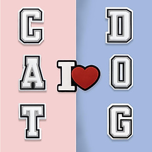 Letter Charms for Shoes, Adult Shoe Charms Letter Shoe Decoration Charms for Boys and Girls