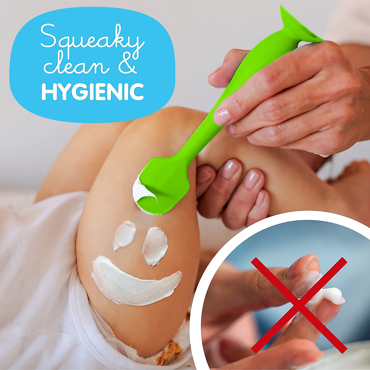 Bumco Diaper Cream Spatula - BPA-Free Diaper Bag Essentials, Soft Butt Spatula Baby, Mom-Invented Butt Paste Spatula, Bumco Diaper Cream Spatula, Flexible Diaper Cream Applicator, Bumco Baby Bum Brush