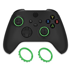 eXtremeRate Replacement Accent Rings for Xbox Elite Series 2 Core | for Elite Series 2 | for Xbox One Elite | for eXtremeRate ASR Version Shell for Xbox Series X/S Controller - Green
