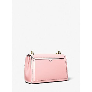Michael Kors Lita Medium Leather Crossbody Bag (Powder Blush)